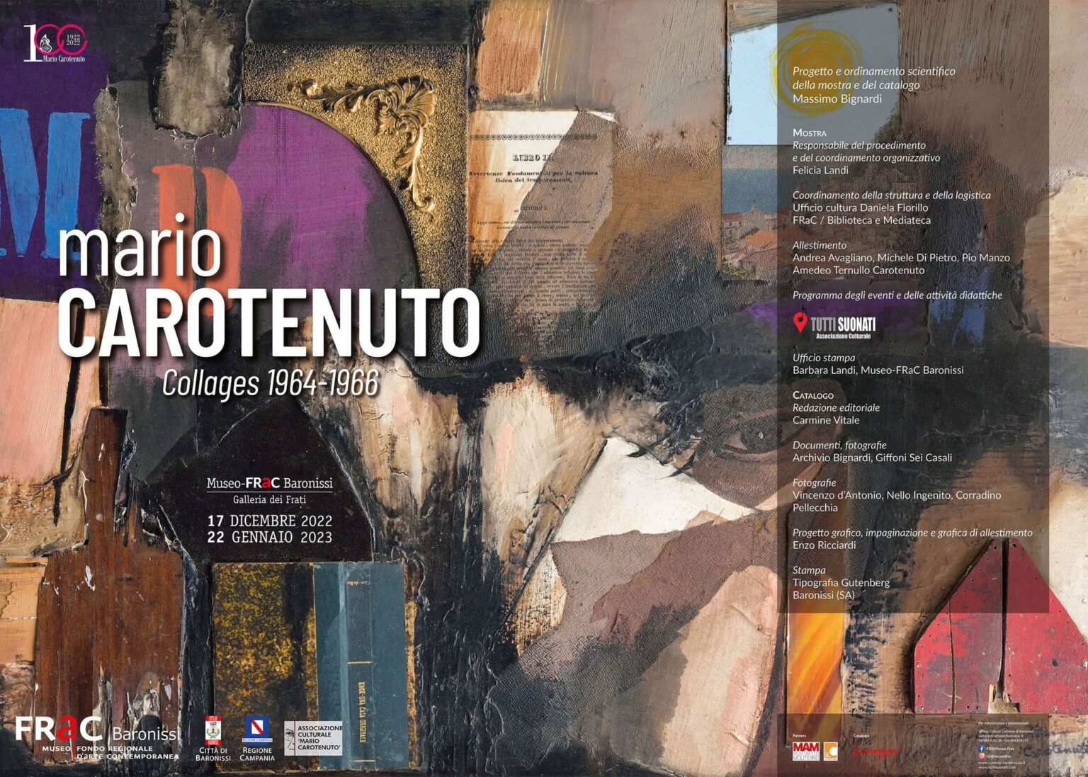 Le opere di Mario Carotenuto in mostra al FRaC di Baronissi da sabato ...