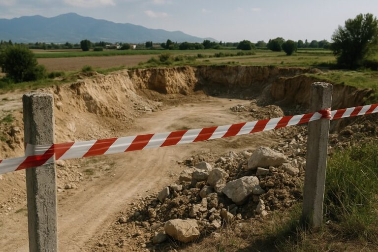 Cava abusiva a Battipaglia: sequestro di 4000 mq